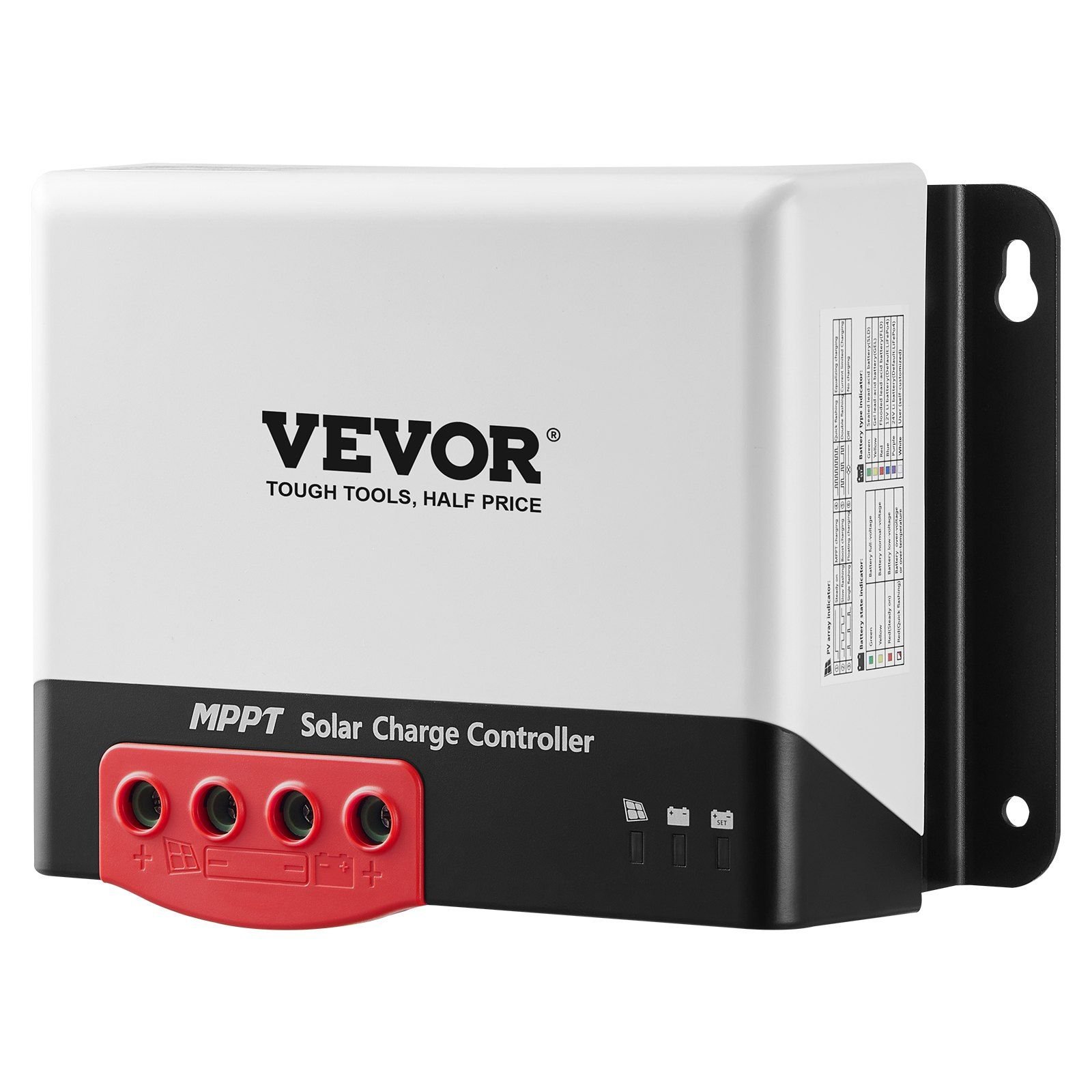 VEVOR 50A MPPT Solar Panel Regulator with Bluetooth Module